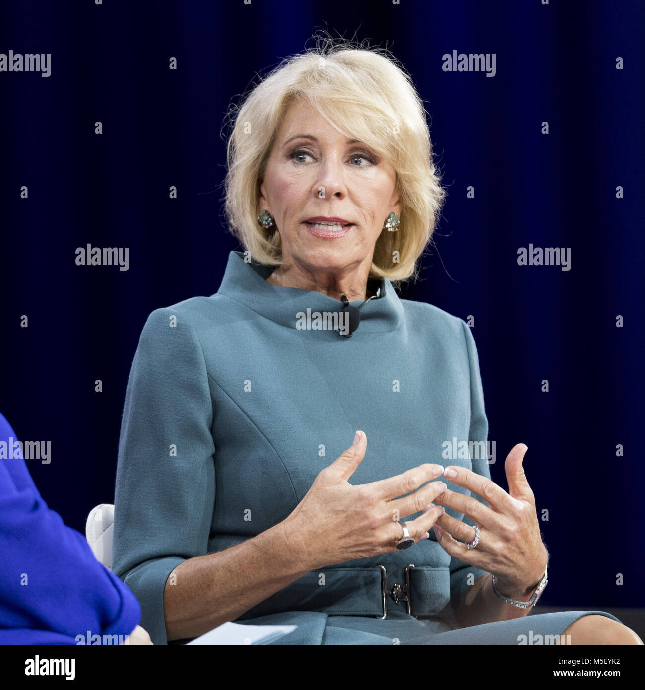 Oxon Hill, MD, USA. 22nd Feb, 2018. BETSY DEVOS, United States ...