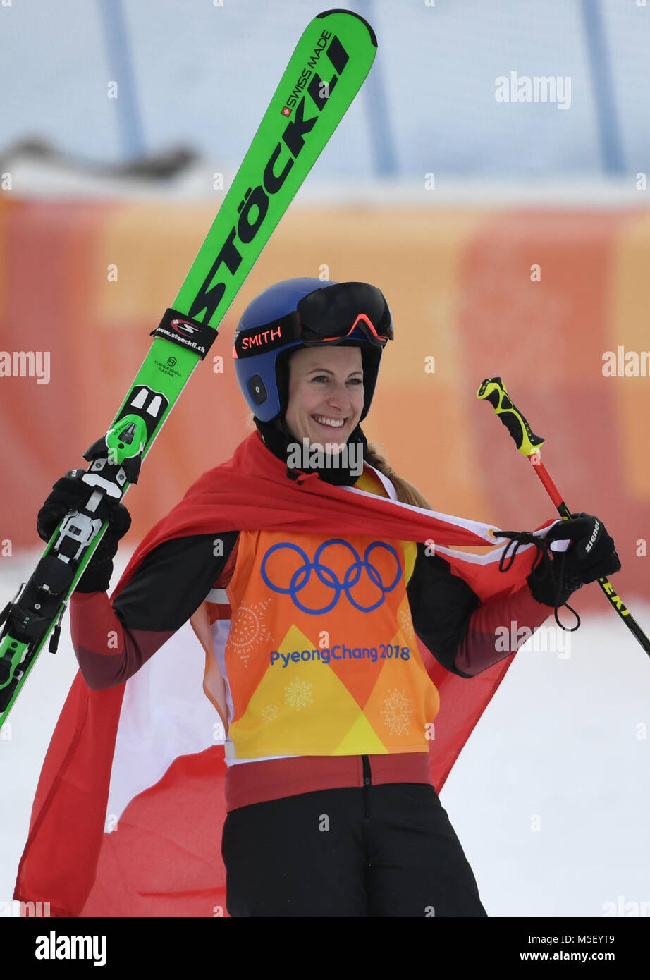 Pyeongchang, South Korea. 23rd Feb, 2018. Switzerland's Fanny Smith ...