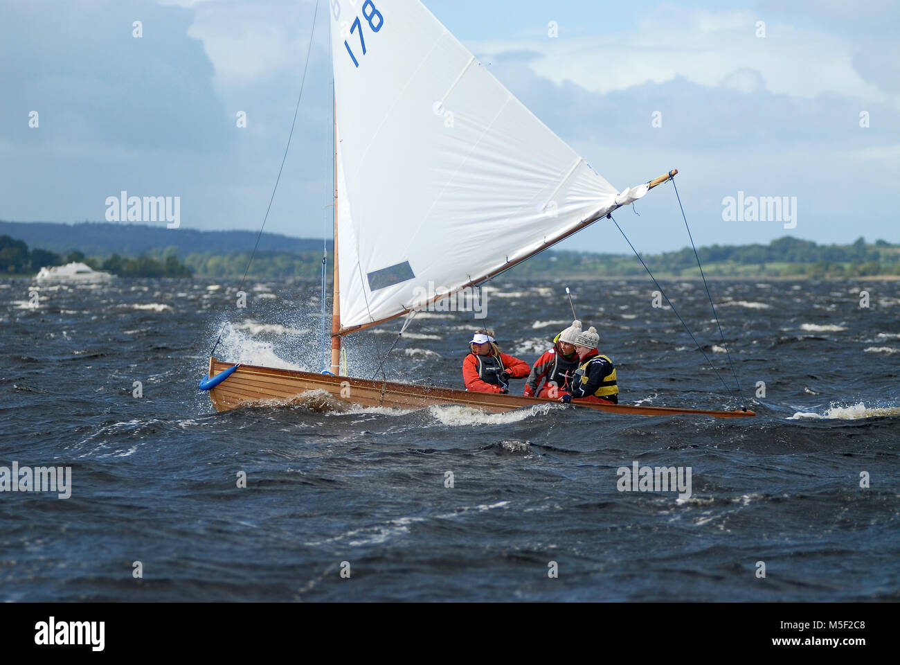 Cathy MacAleavey's Shannon One Design blasts down Lough Ree in 25 knots ...