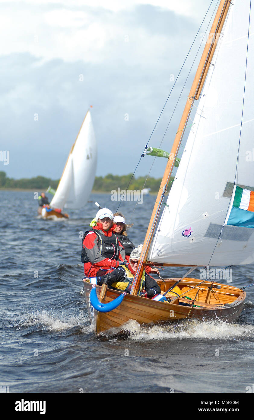 Cathy MacAleavey's Shannon One Design races to Roosky during the first ...