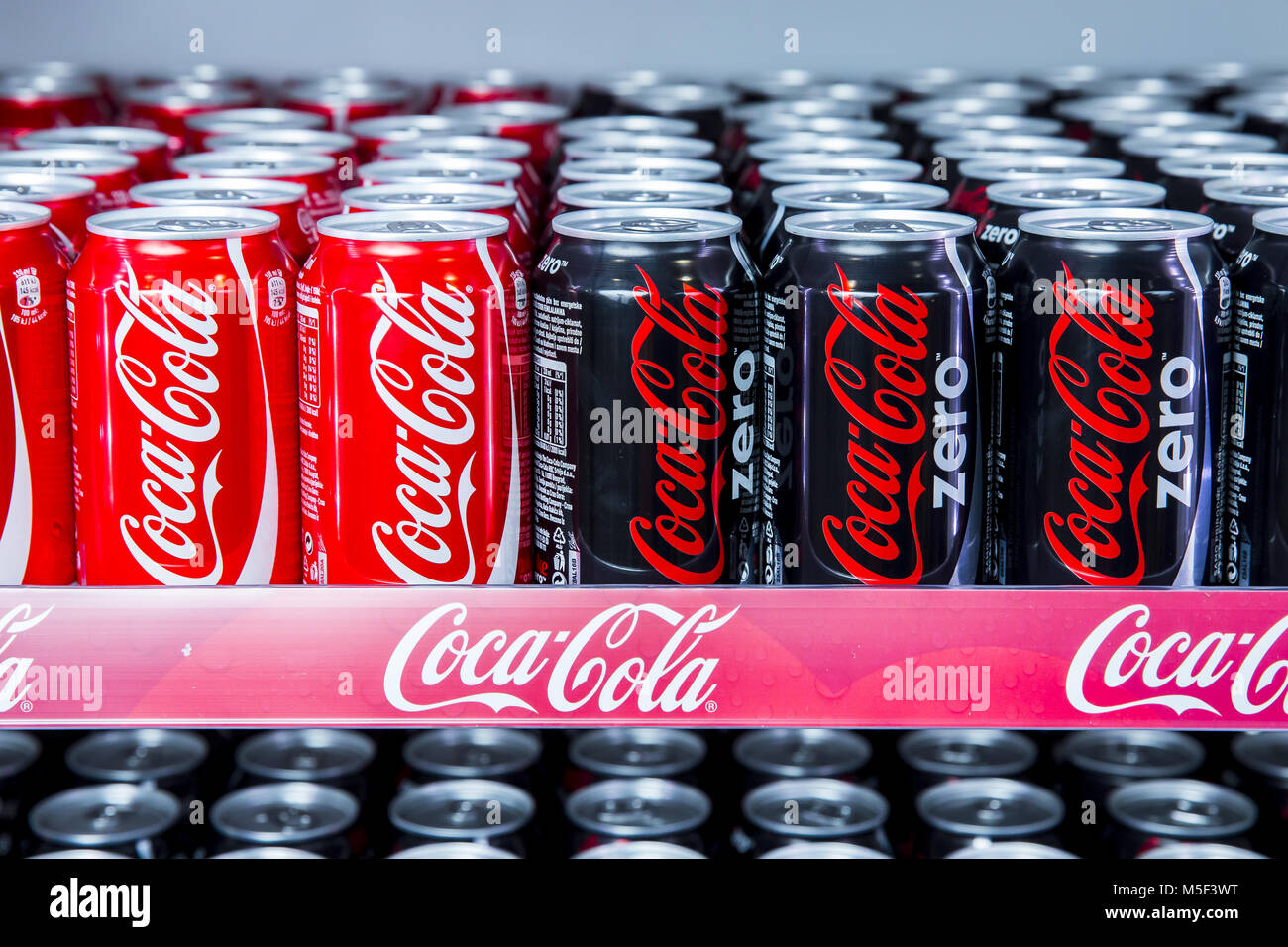 Belgrade,Serbia 28th, 2015 Editorial photo of Coca-Cola and Coca-Cola ...