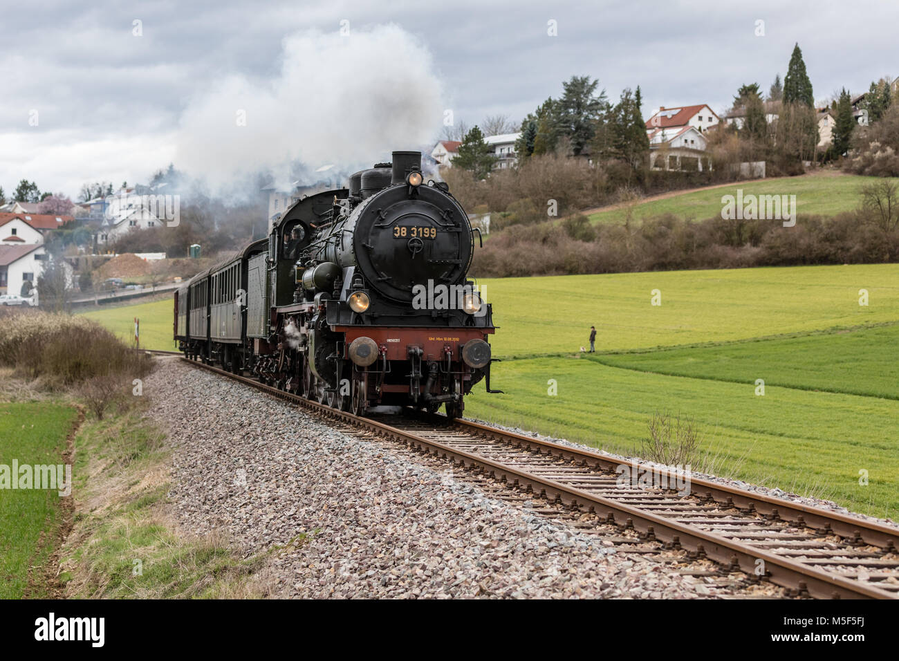 Historic Railway On Track Stock Photo - Alamy