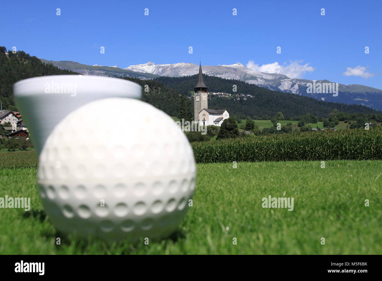 golf in the mountains Stock Photo - Alamy