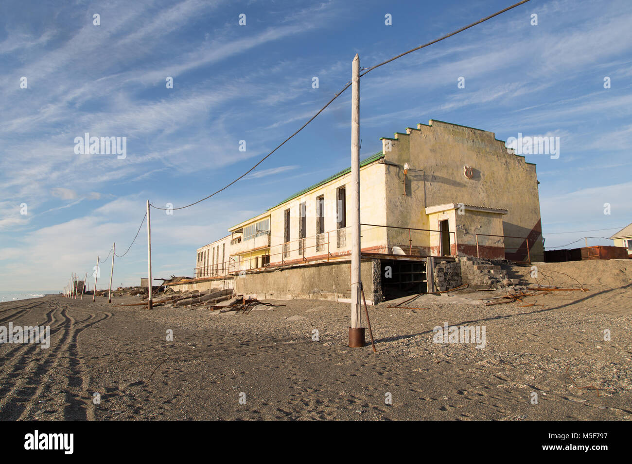 Shmidta, Chukotski region, Russia - Settlement Shmidta, July 5, 2017 ...