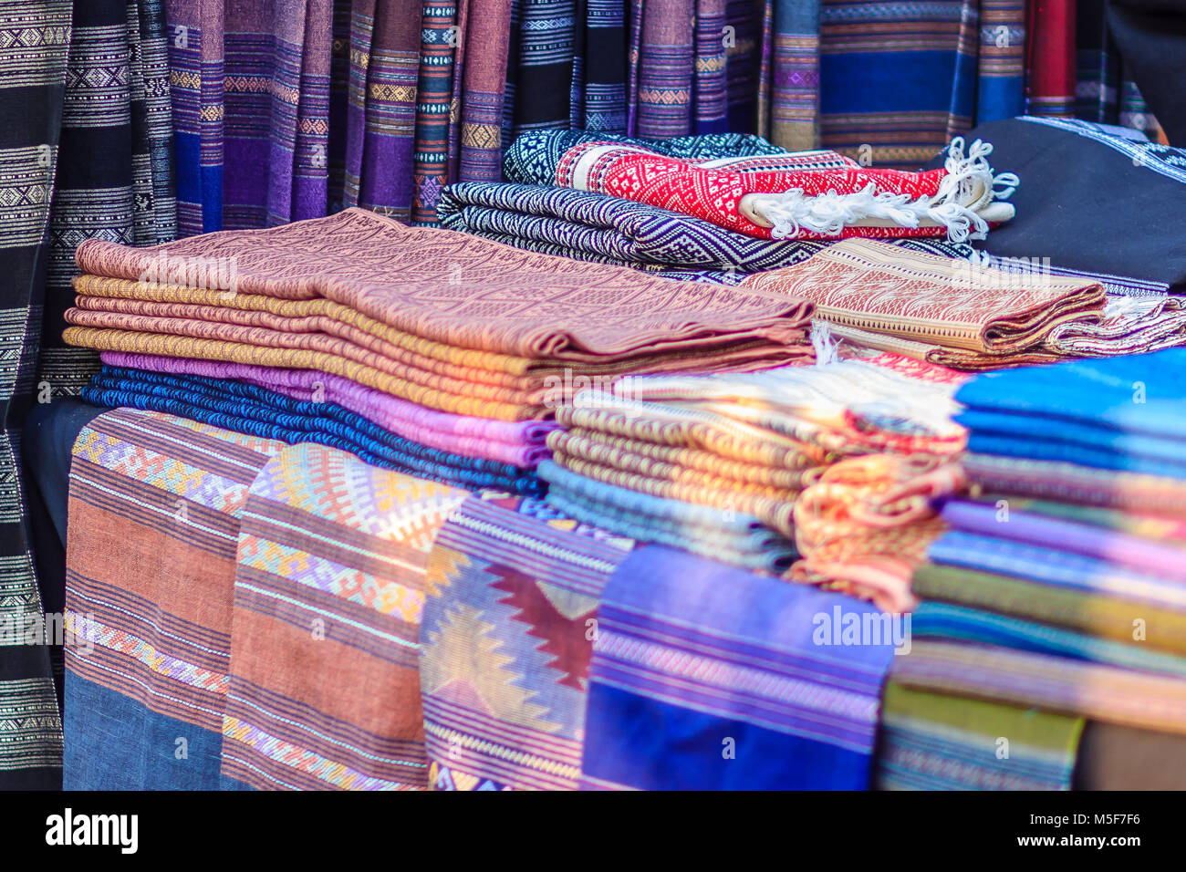 Beautiful Thai tribal clothes and tribal textile style in the northern ...