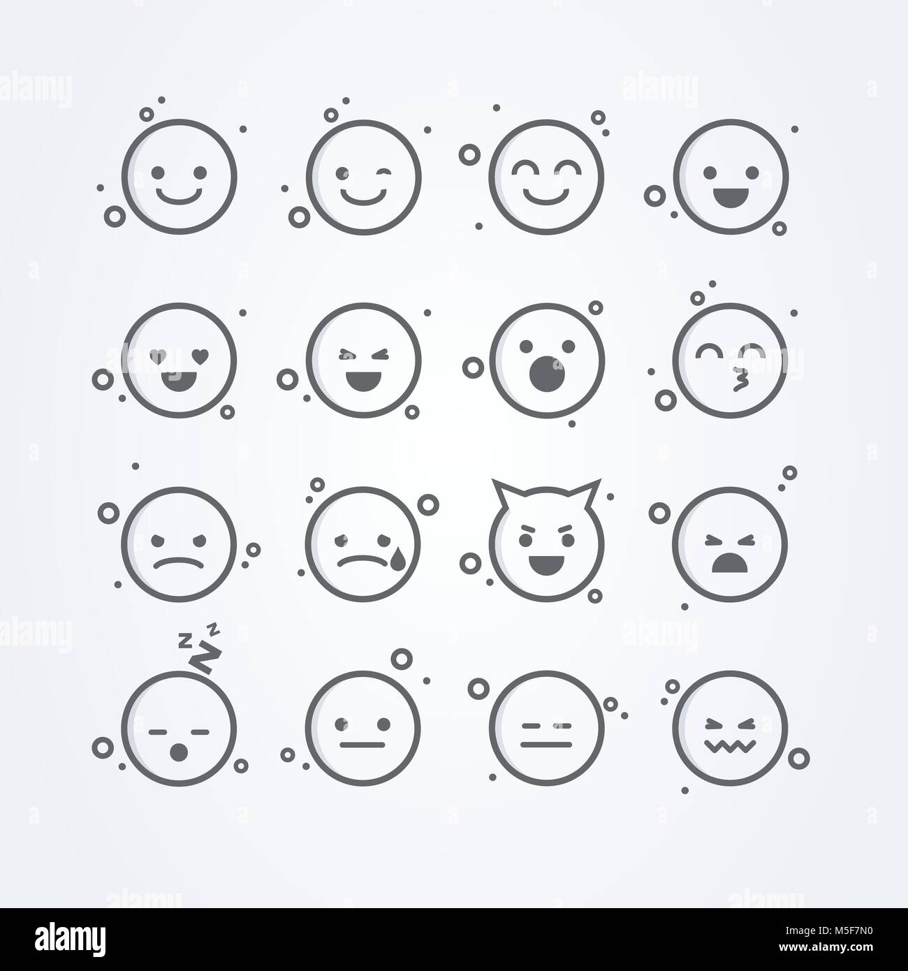 Emoji mood bubble Stock Vector Images - Alamy