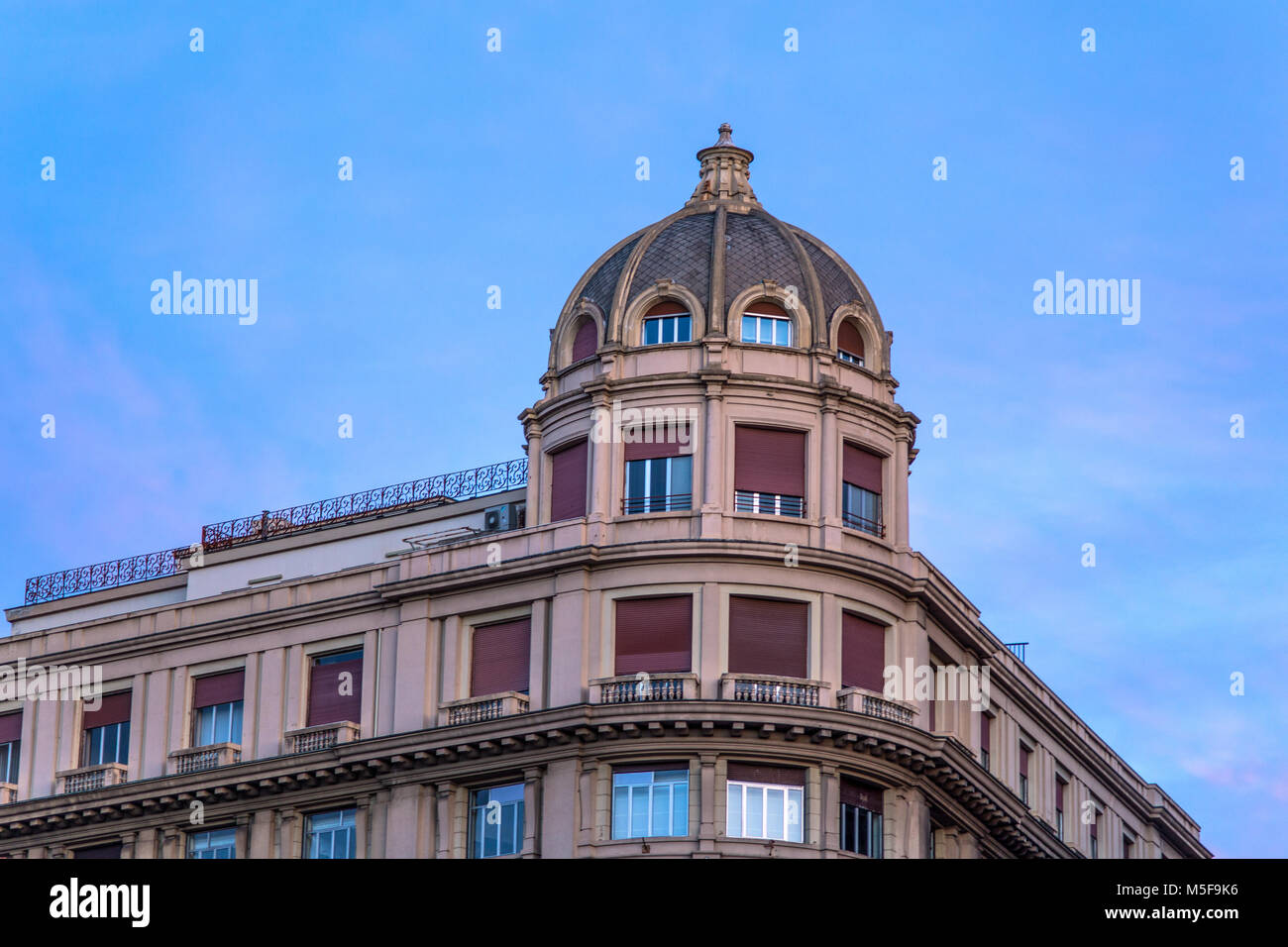 Dome of an elegant, historic building in Genoa, (Genova), Italy Stock ...