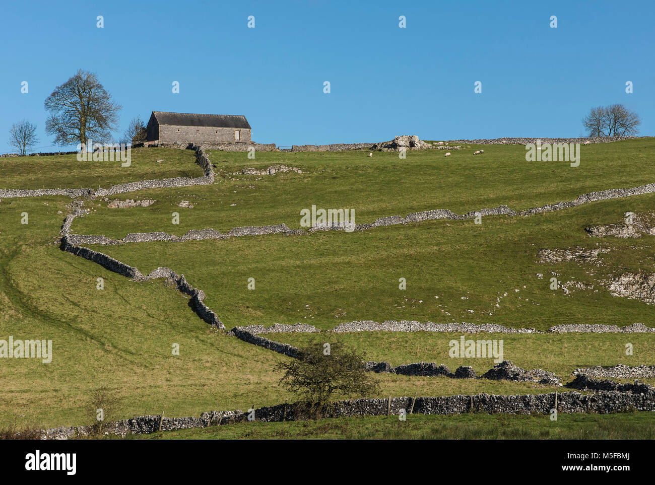 An old limestone building with countryside views over the Derbyshire ...