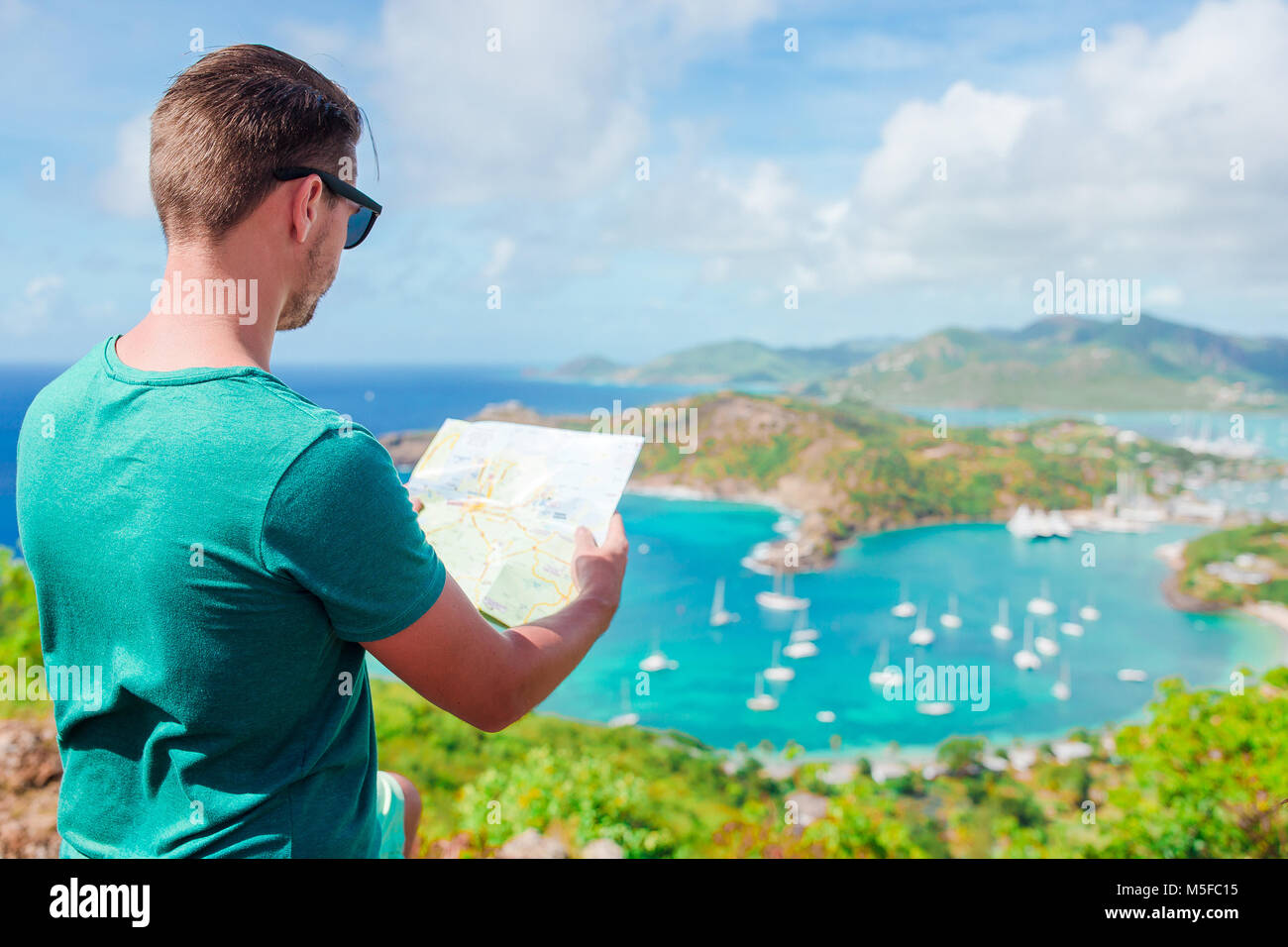 Map of english harbour antigua hi-res stock photography and images - Alamy