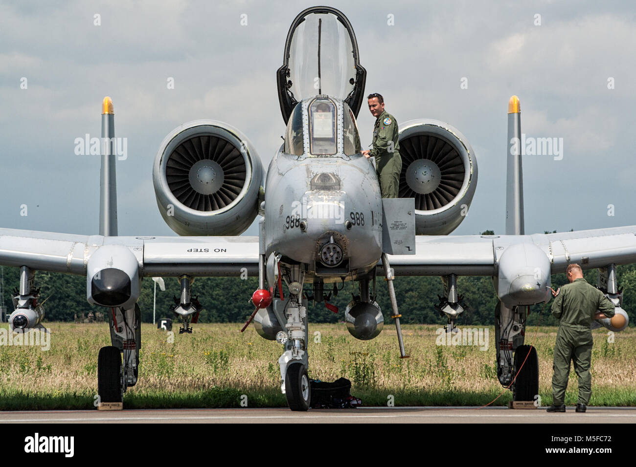 VOLKEL, NETHERLANDS - JUN 16, 2007: US Air Force A-10 Thunderbolt II ...