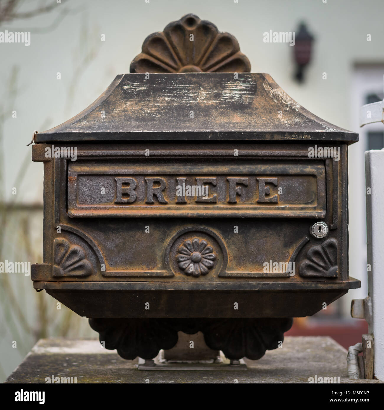 Antique german post box hi-res stock photography and images - Alamy