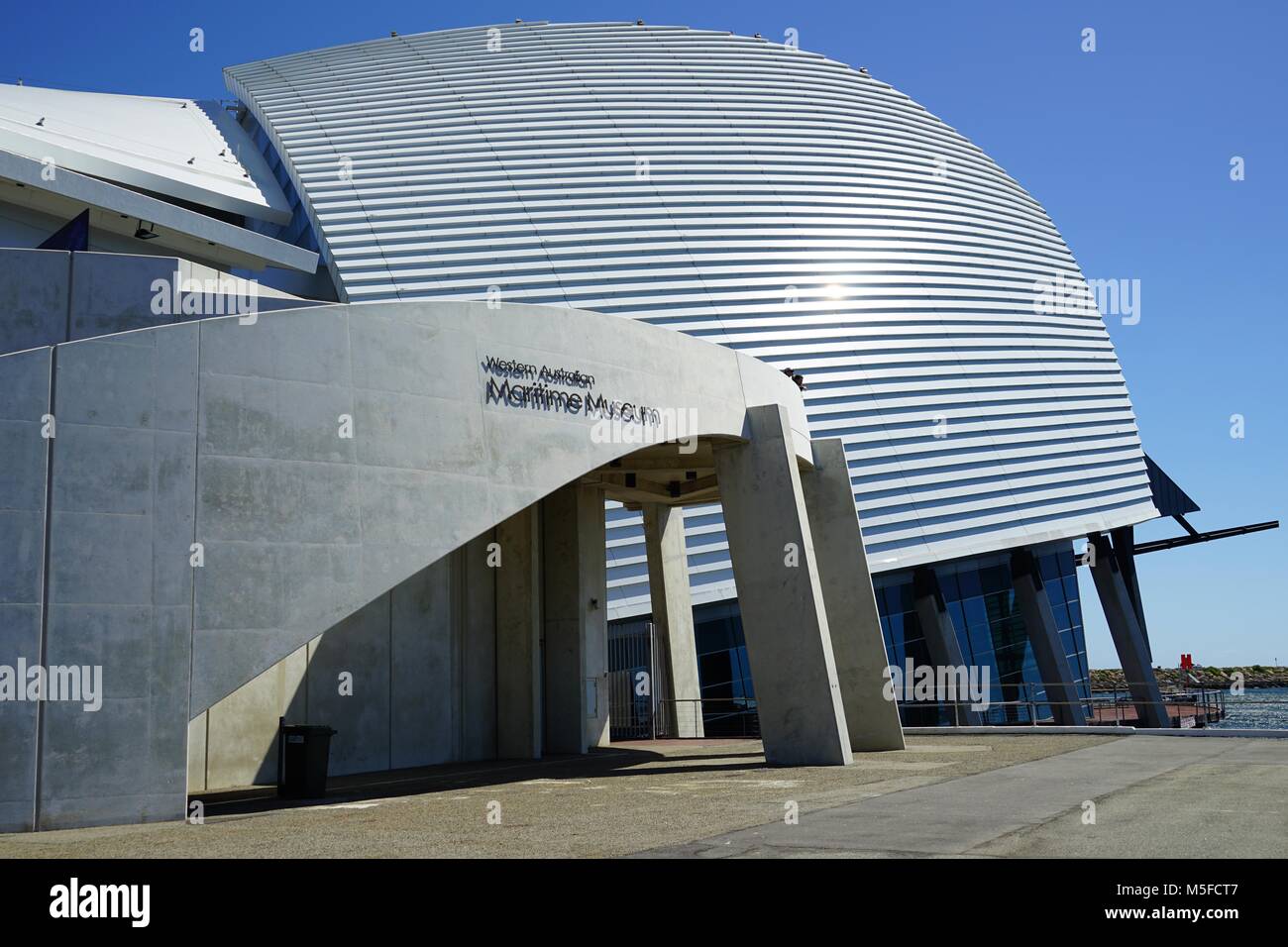 View of the Western Australian Maritime Museum located in the port of ...