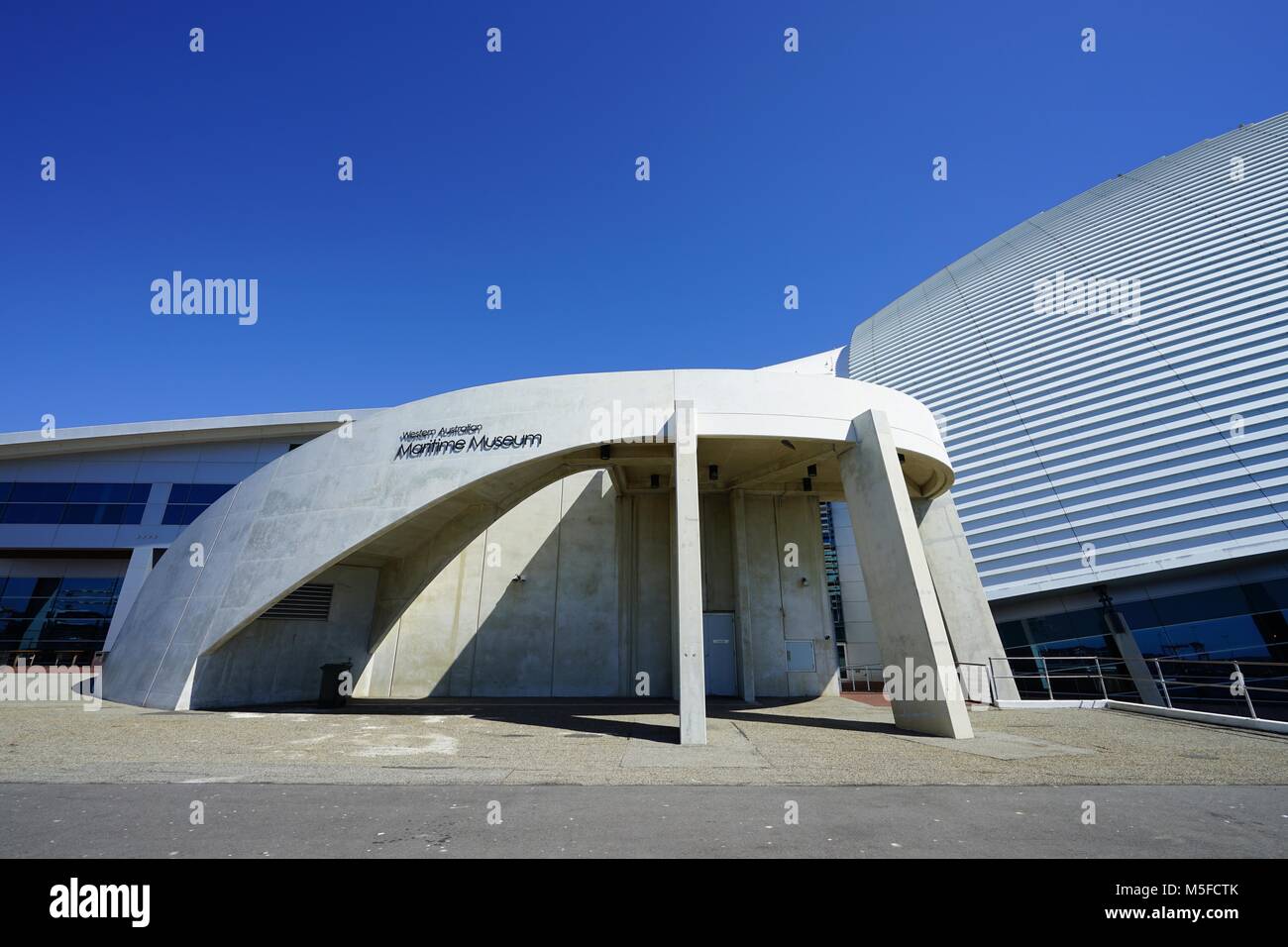 View of the Western Australian Maritime Museum located in the port of ...