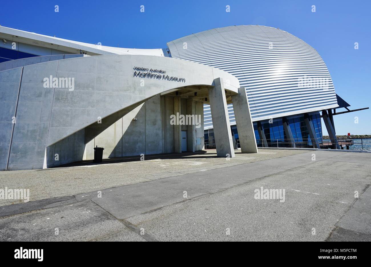 View of the Western Australian Maritime Museum located in the port of ...