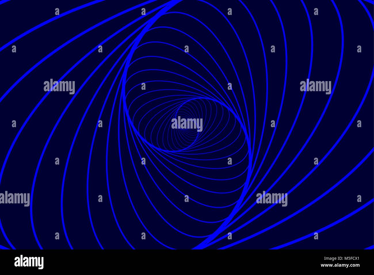 Rotating concentric ellipse, Ellipse optical illusion pattern - blue ...