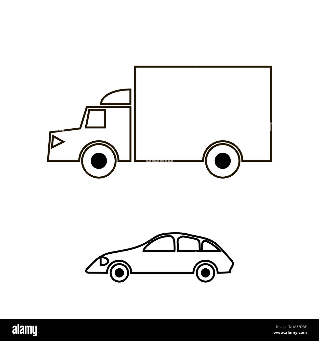 Container Truck Icon Stock Vector Image & Art - Alamy