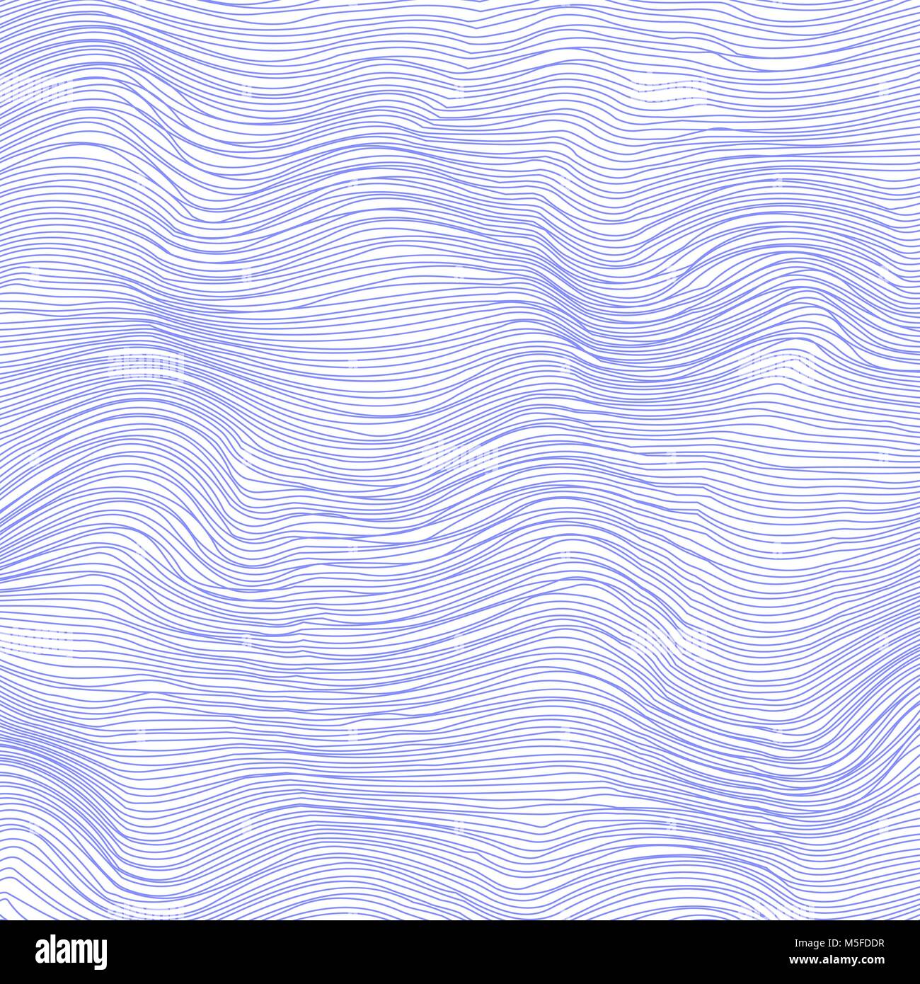 Wave Stripe Background. Grunge Line Pattern Stock Vector Image & Art ...