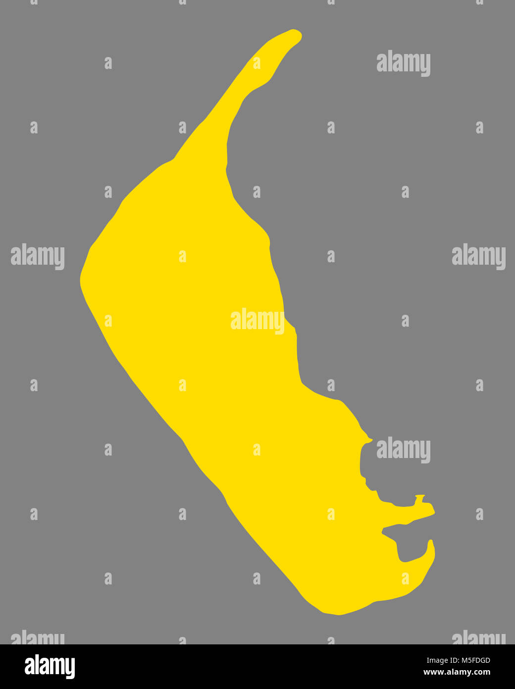 Map of Amrum Stock Photo - Alamy