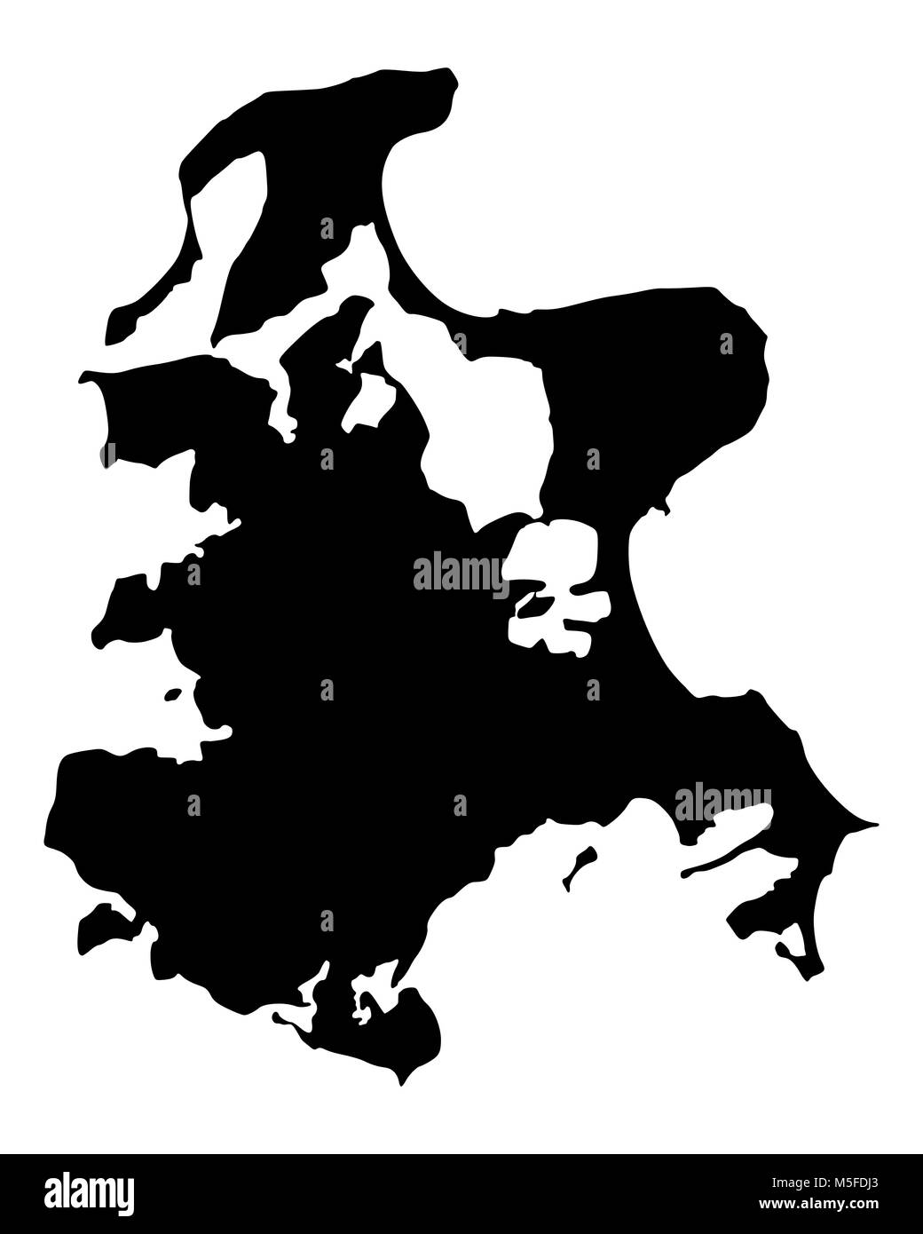 Map of Ruegen Stock Photo - Alamy