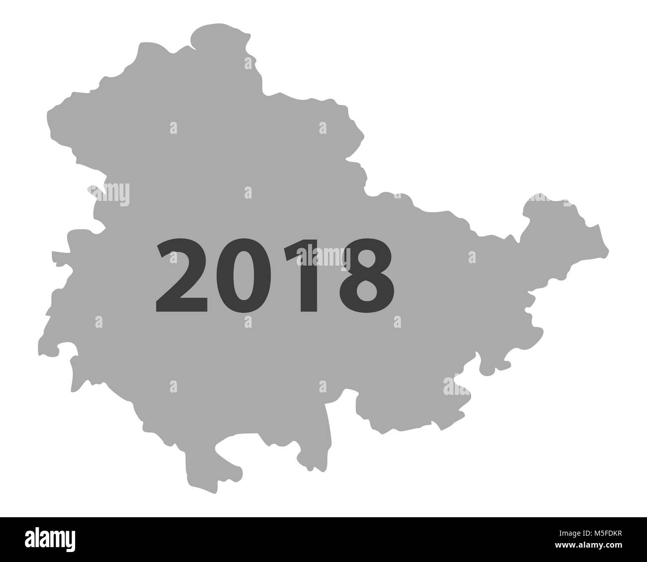 Map of thuringia Black and White Stock Photos & Images - Alamy