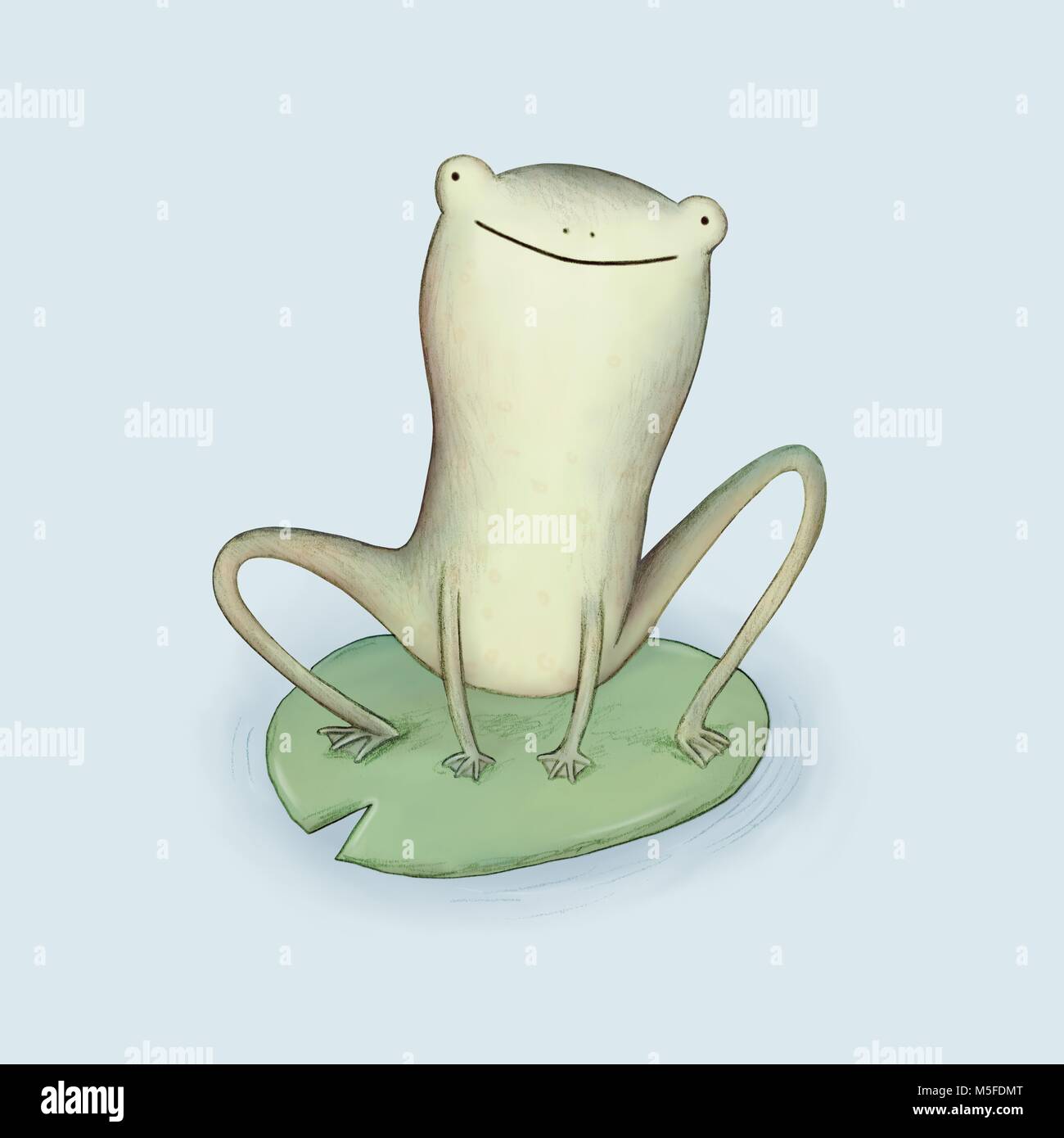 A happy frog on a lilypad Stock Photo - Alamy