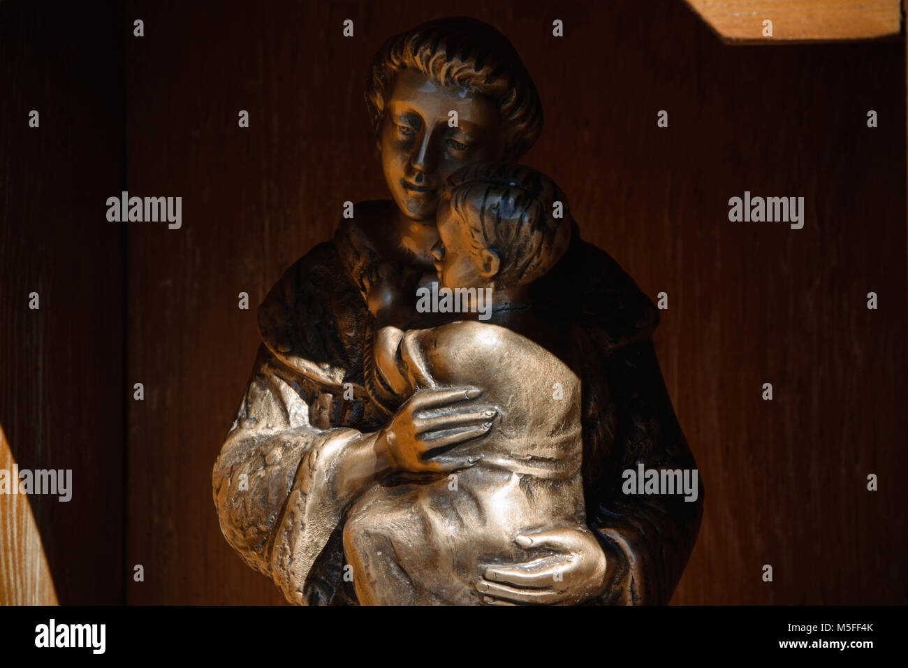 Sculpture of Saint Anthony of Padua - Tamara, Albania Stock Photo - Alamy