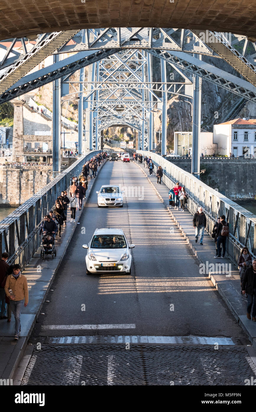 Maria Pia Bridge, Porto, Portugal Stock Photo - Alamy