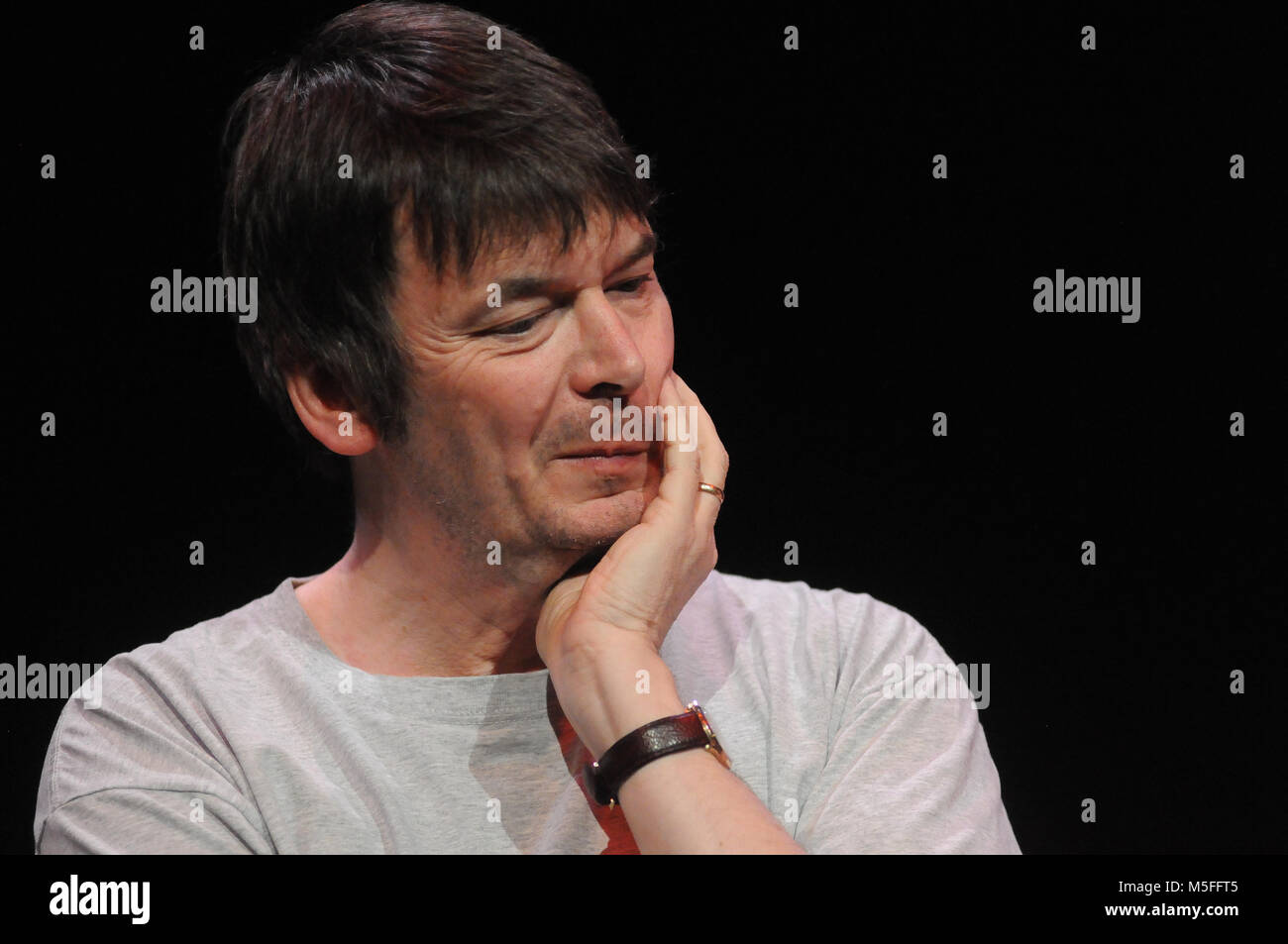 Novelist Ian Rankin attends Quais du Polar Literary Festival. Lyon ...