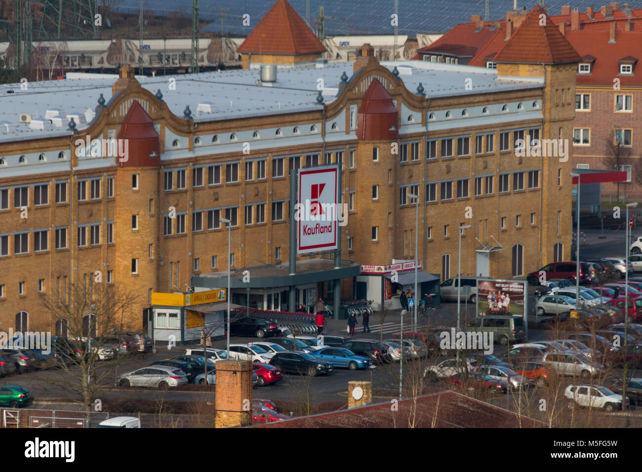Bitterfeld, Germany - February 21,2018: View from the Bitterfelder ...