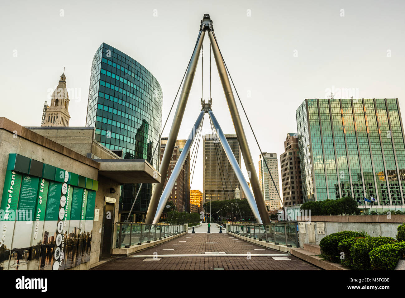 Phoenix Gateway Bridge Hartford, Connecticut, USA Stock Photo - Alamy