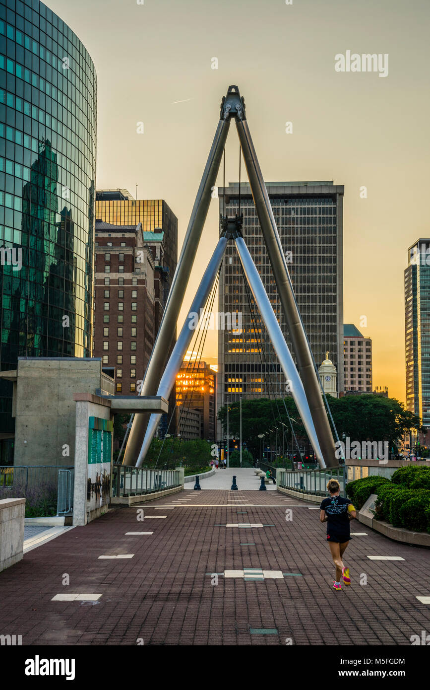 Phoenix Gateway Bridge Hartford, Connecticut, USA Stock Photo - Alamy
