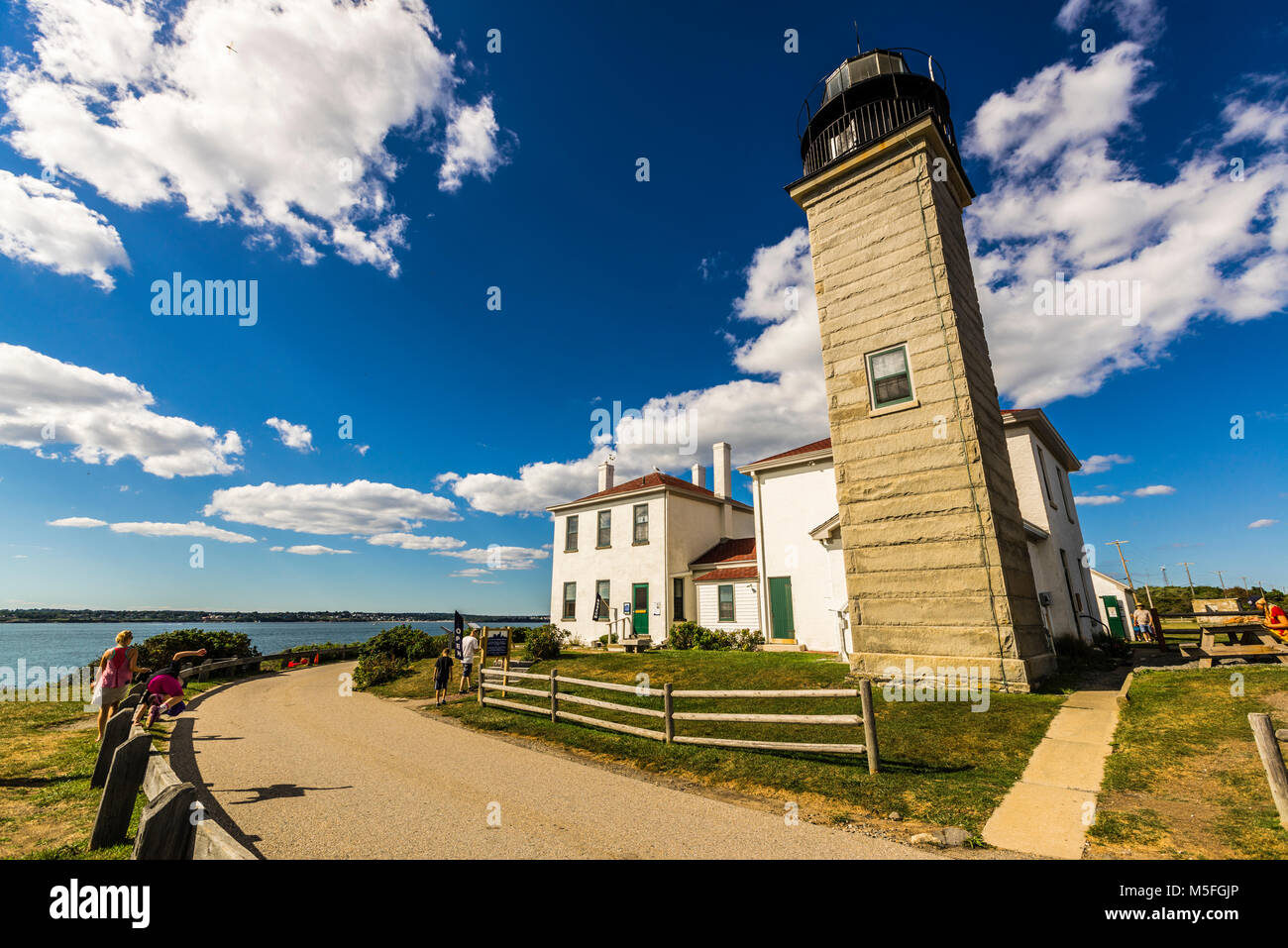 Beavertail Lighthouse Jamestown, Rhode Island, USA Stock Photo - Alamy