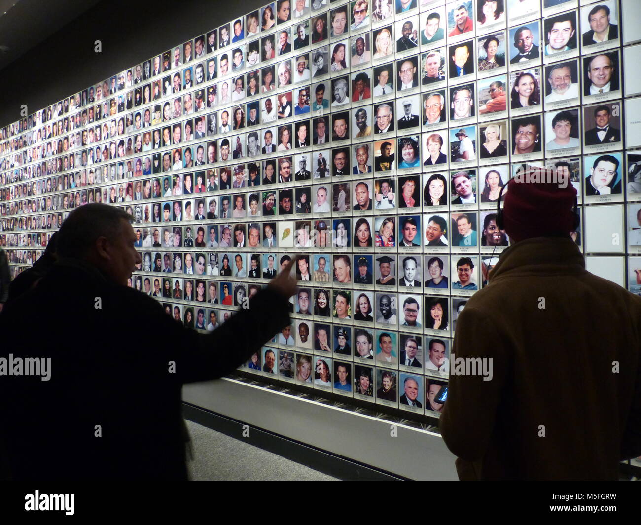 9/11 Memorial, New York. Photographs of all people who lost their lives ...