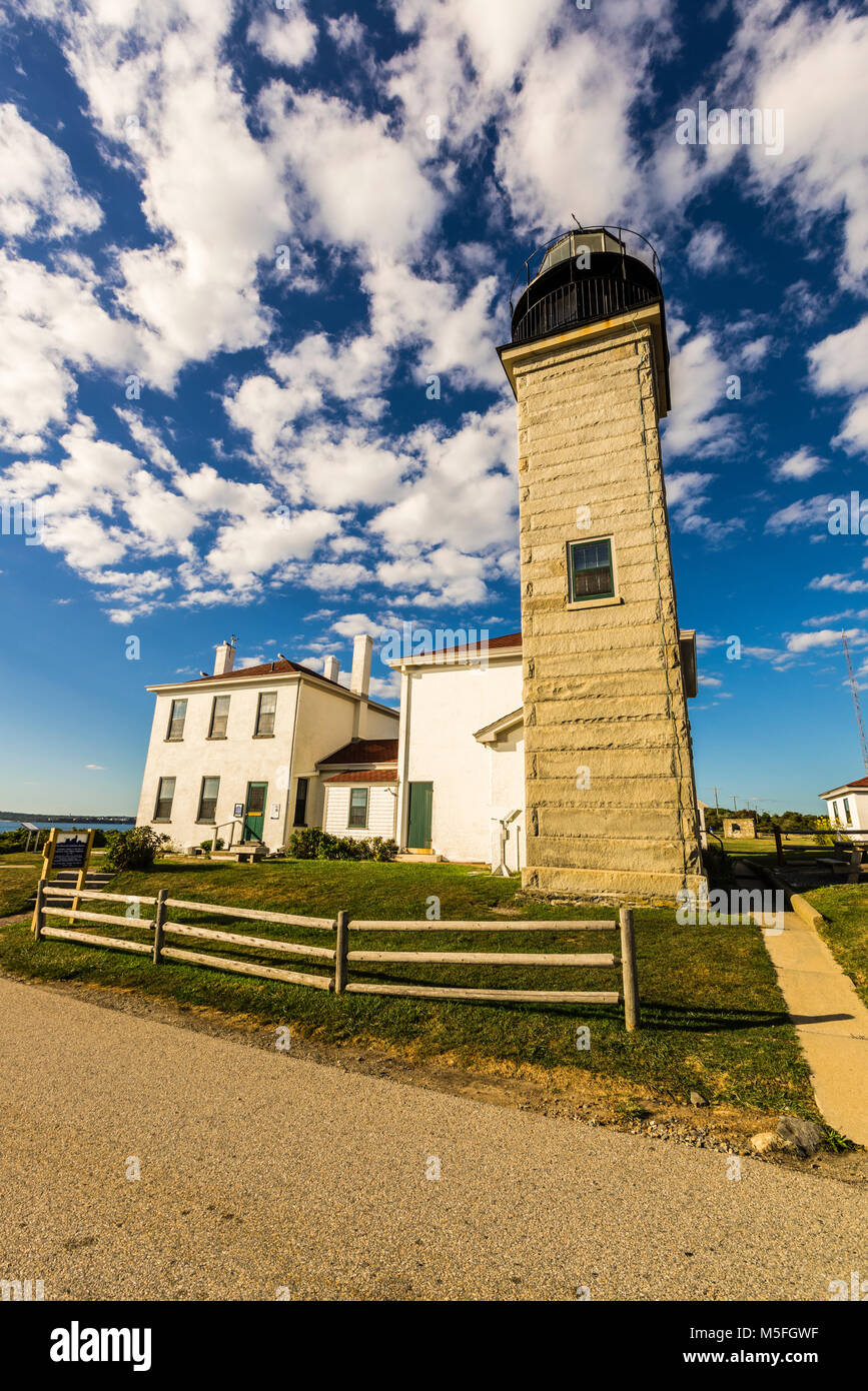 Beavertail Lighthouse Jamestown, Rhode Island, USA Stock Photo - Alamy