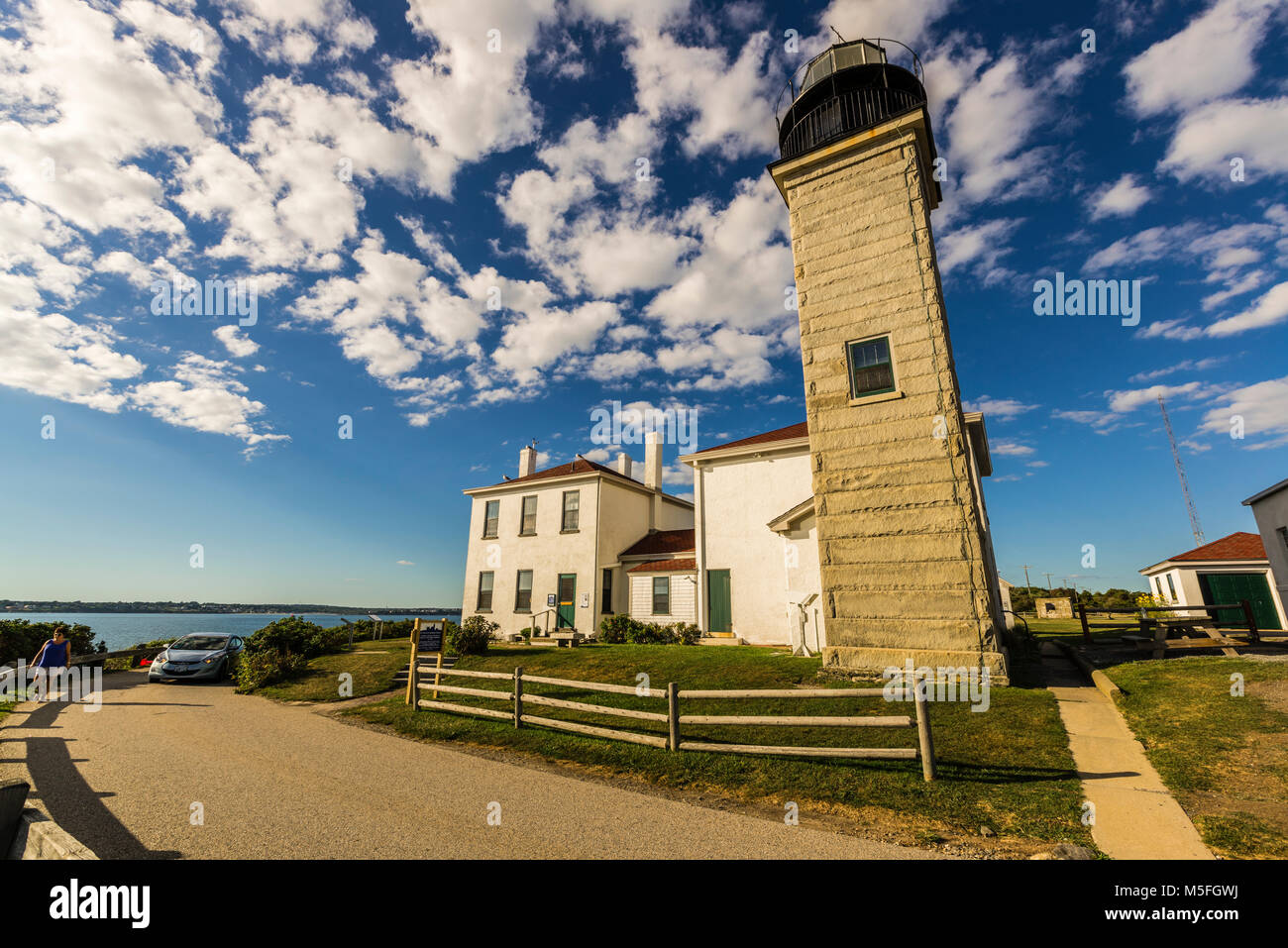 Beavertail Lighthouse Jamestown, Rhode Island, USA Stock Photo - Alamy
