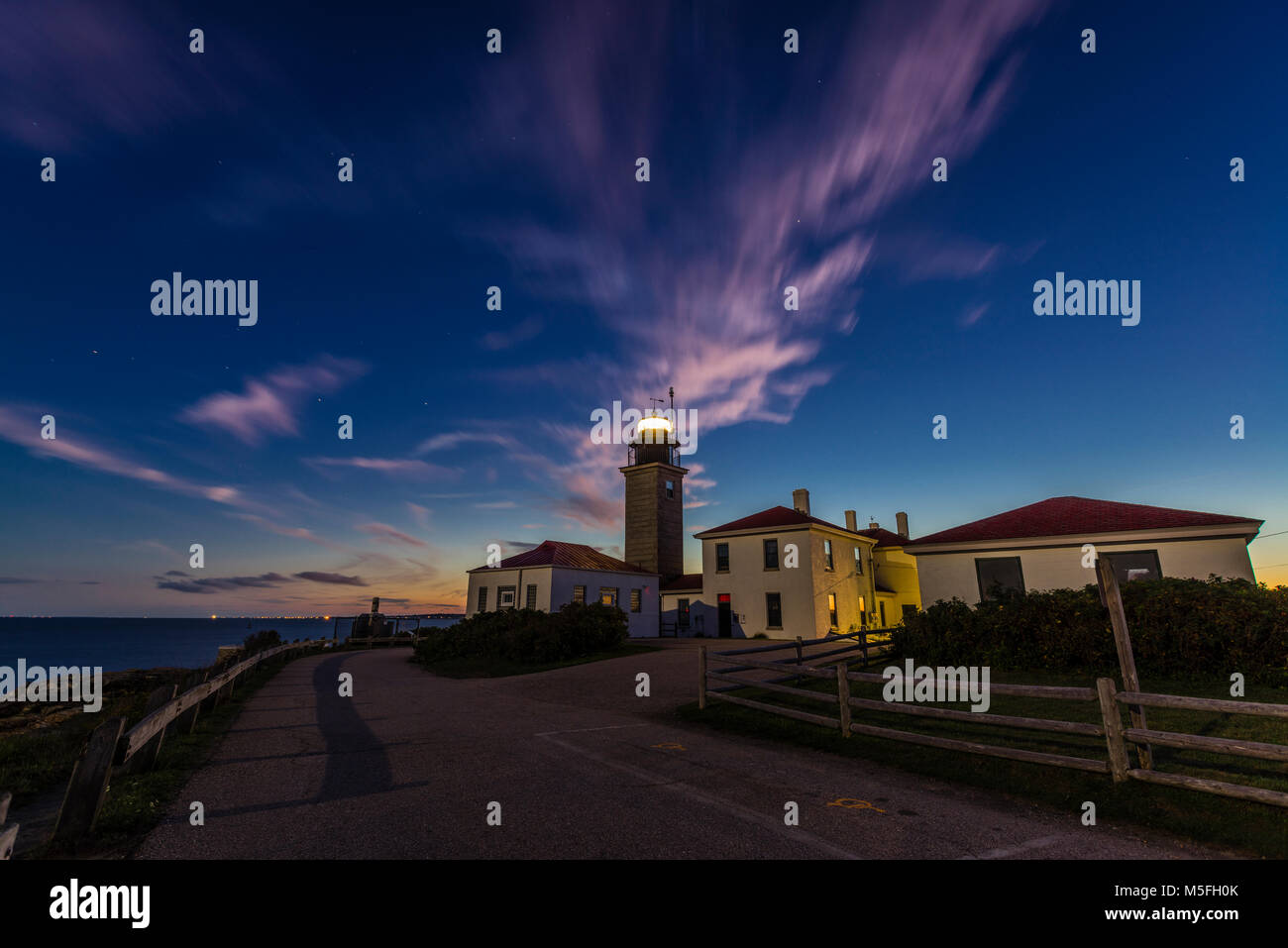 Beavertail Lighthouse Jamestown, Rhode Island, USA Stock Photo - Alamy