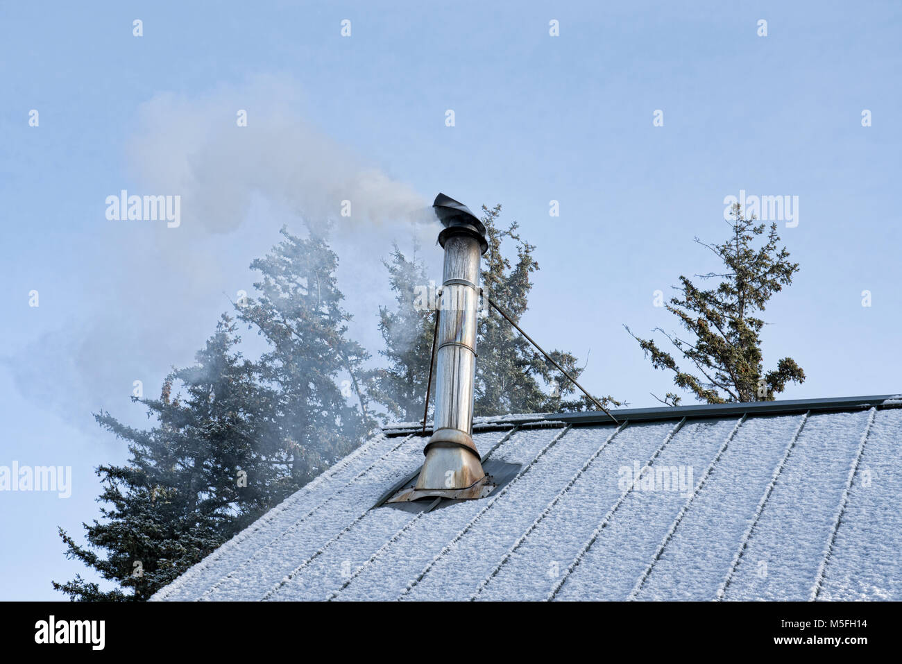 Chimney Smoke Cabin High Resolution Stock Photography and Images - Alamy