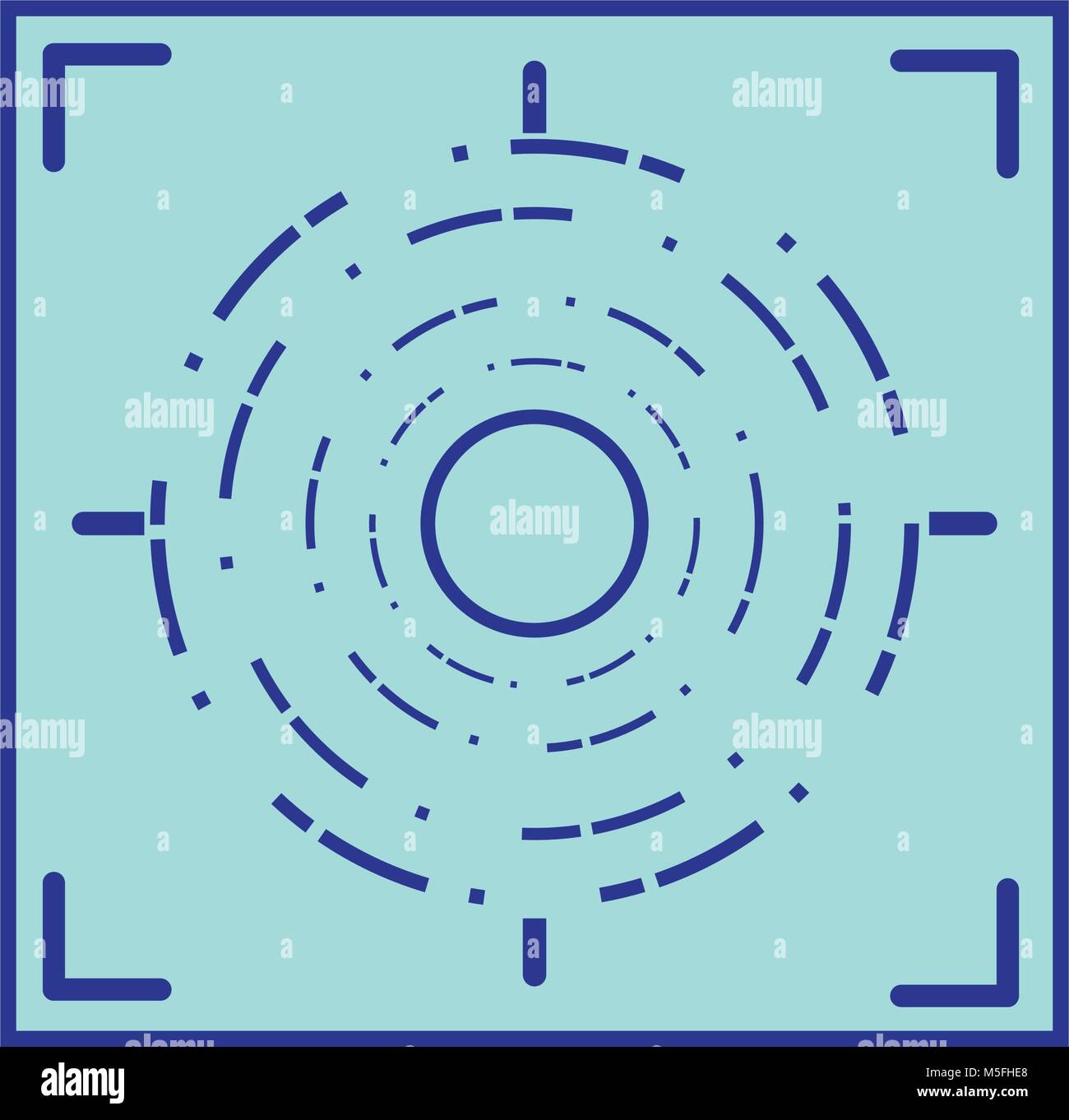gun sight circle with shooting focus vector illustration Stock Vector ...