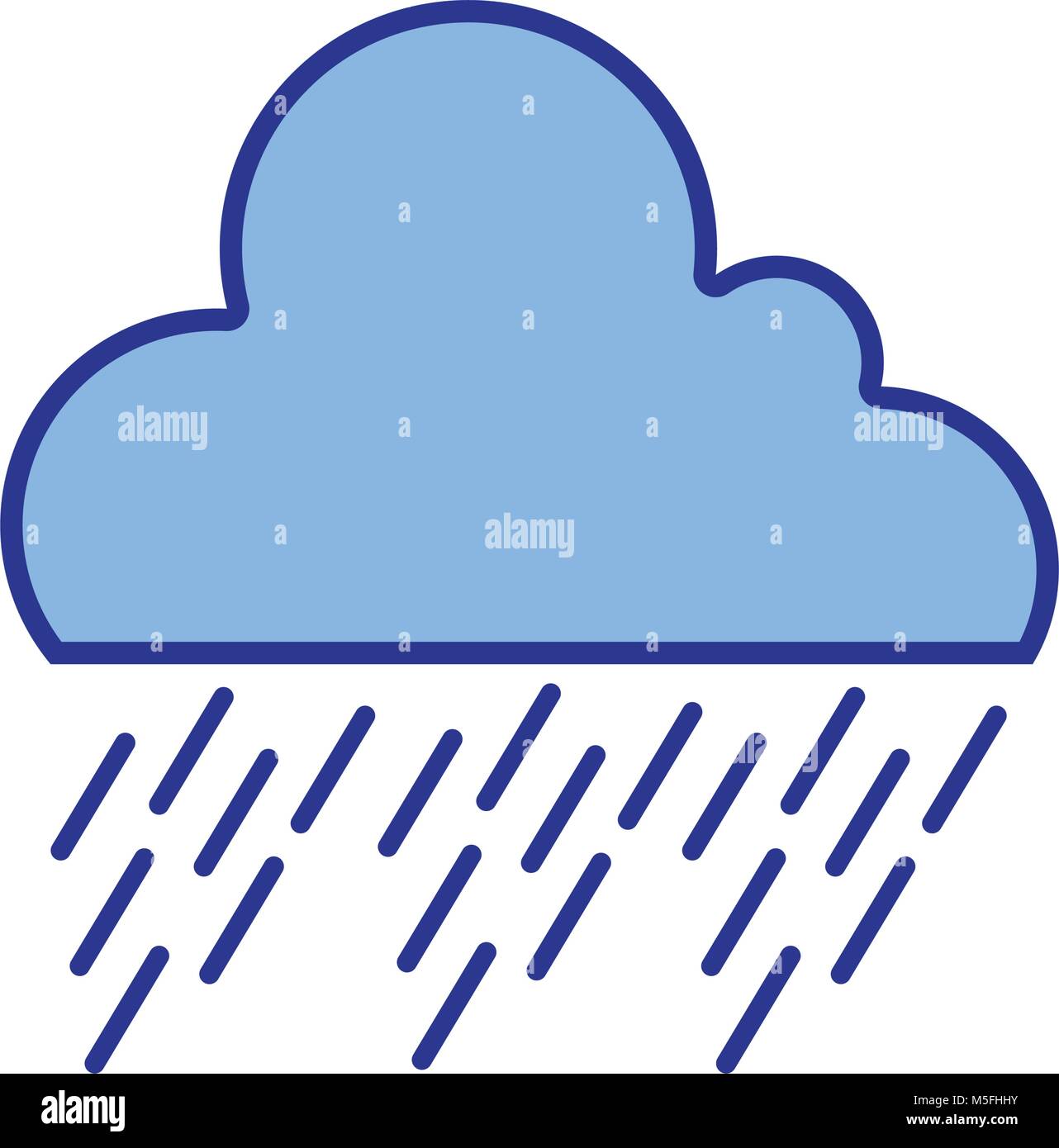 natural cloud in the sky raining weather vector illustration Stock ...