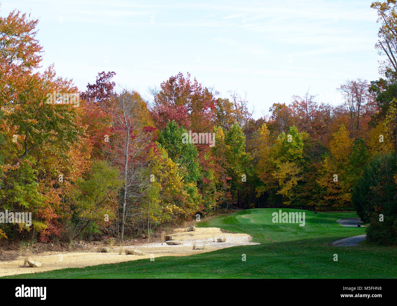 Beautiful Mountain Branch Golf Course in the Fall Stock Photo - Alamy