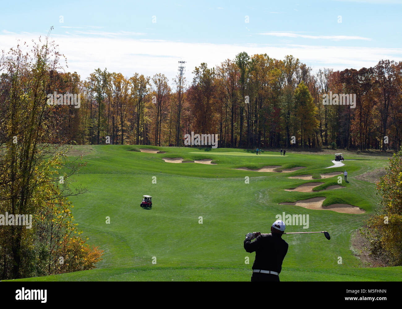 Beautiful Mountain Branch Golf Course in the Fall Stock Photo - Alamy