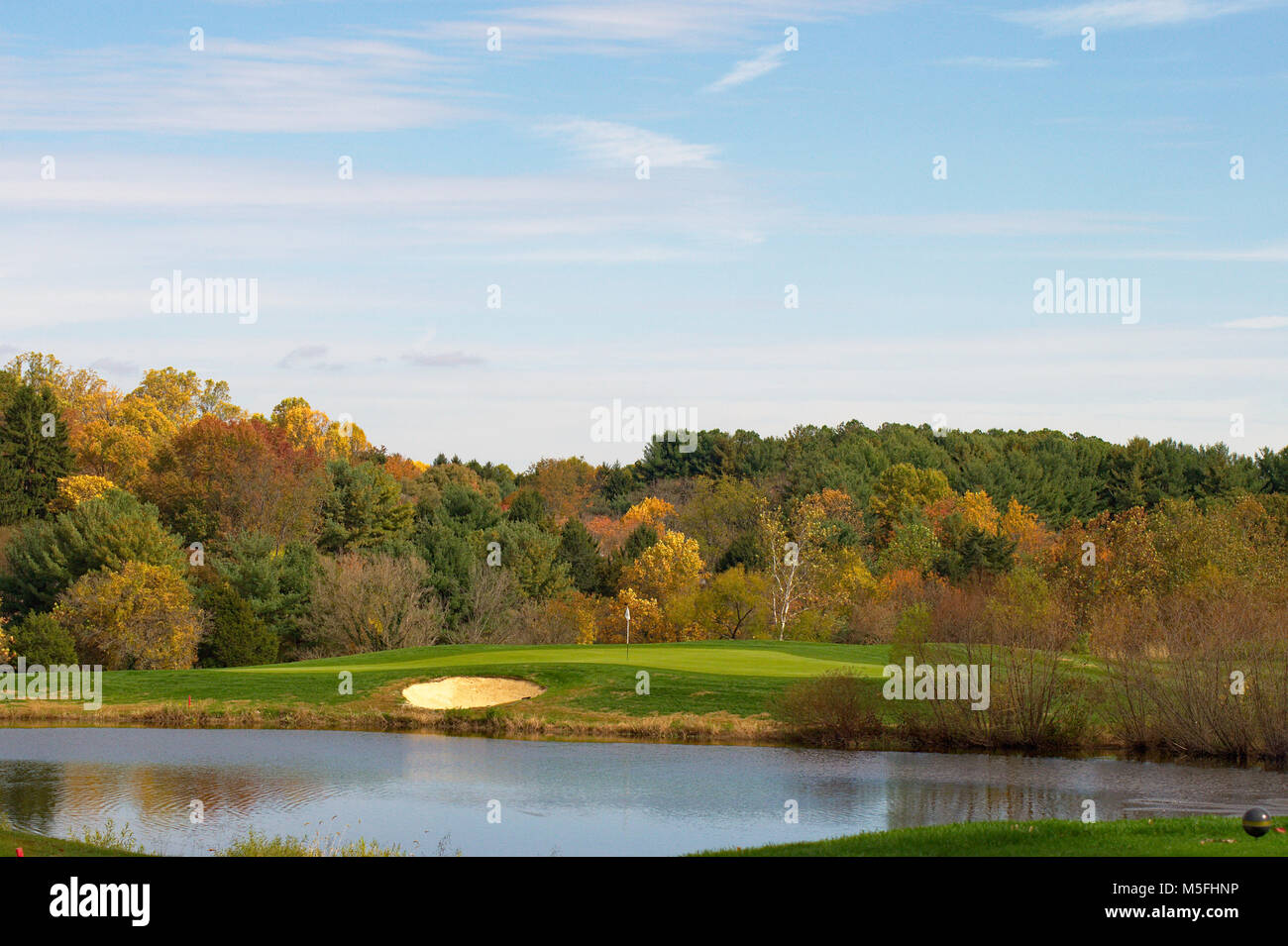 11th par 3 Hole at the Beautiful Mountain Branch Golf Course in the ...