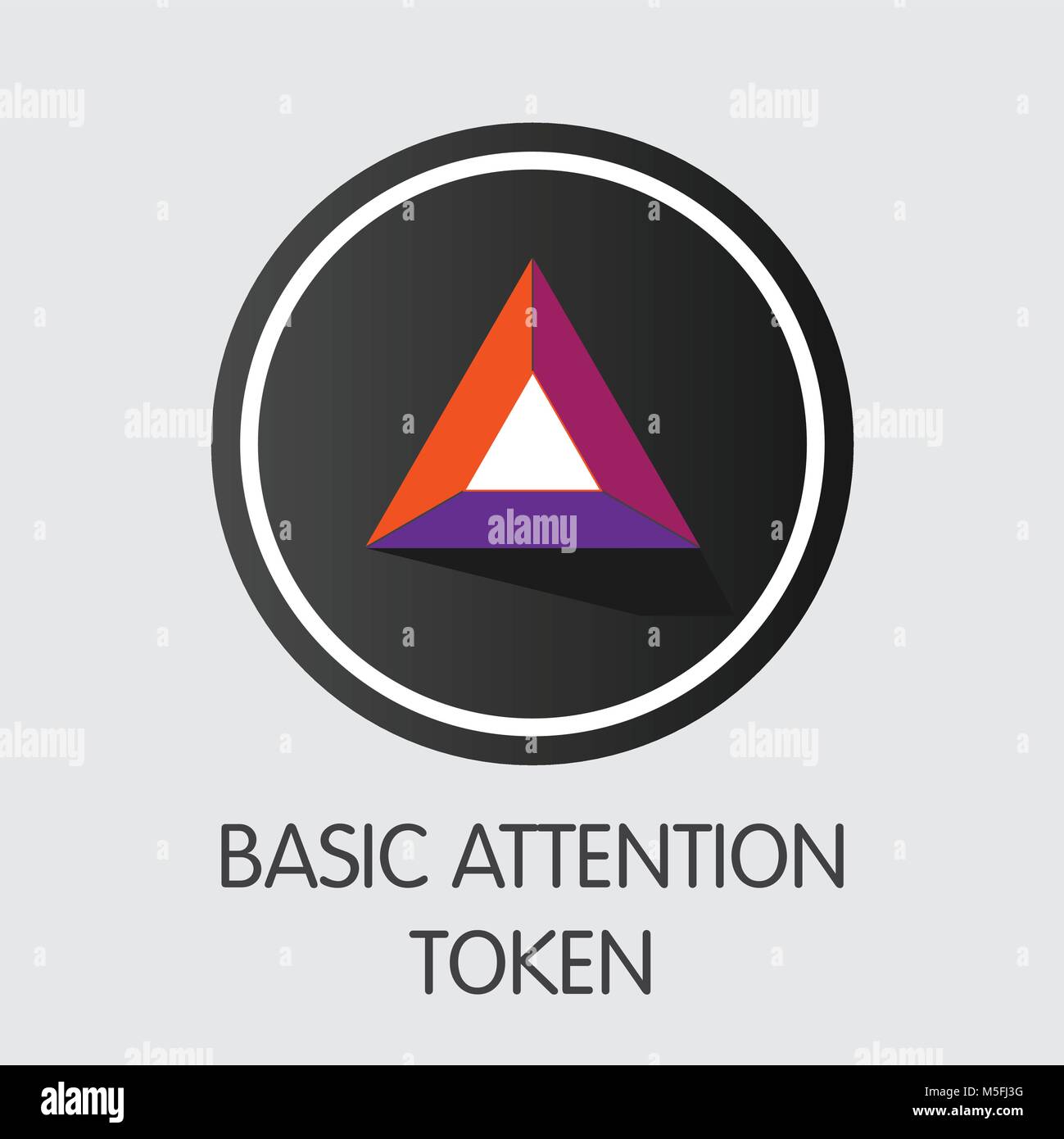 Basic Attention Token - Crypto Currency Coin Illustration Stock Vector ...