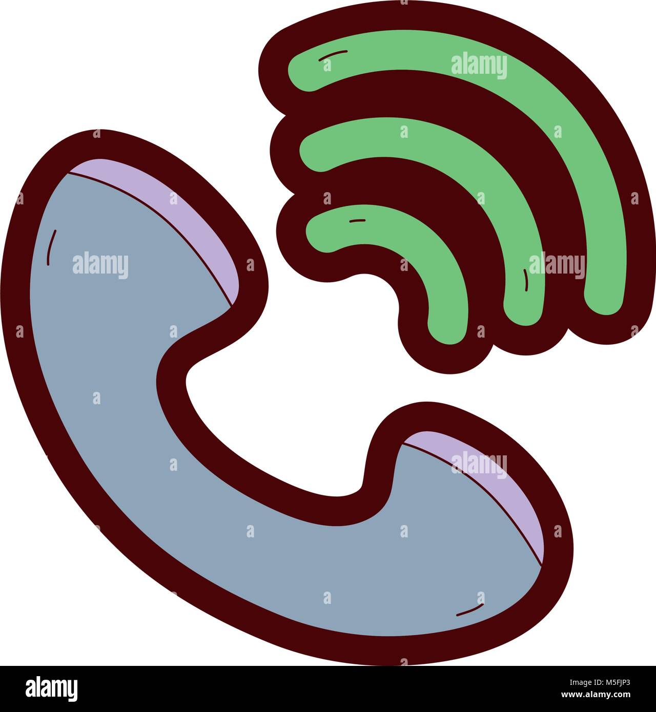 line color phone calling sign telephone icon vector illustration Stock ...