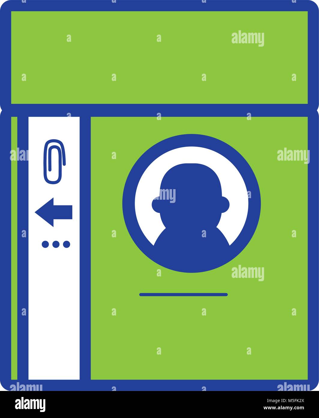 full color personal identification card access id vector illustration ...