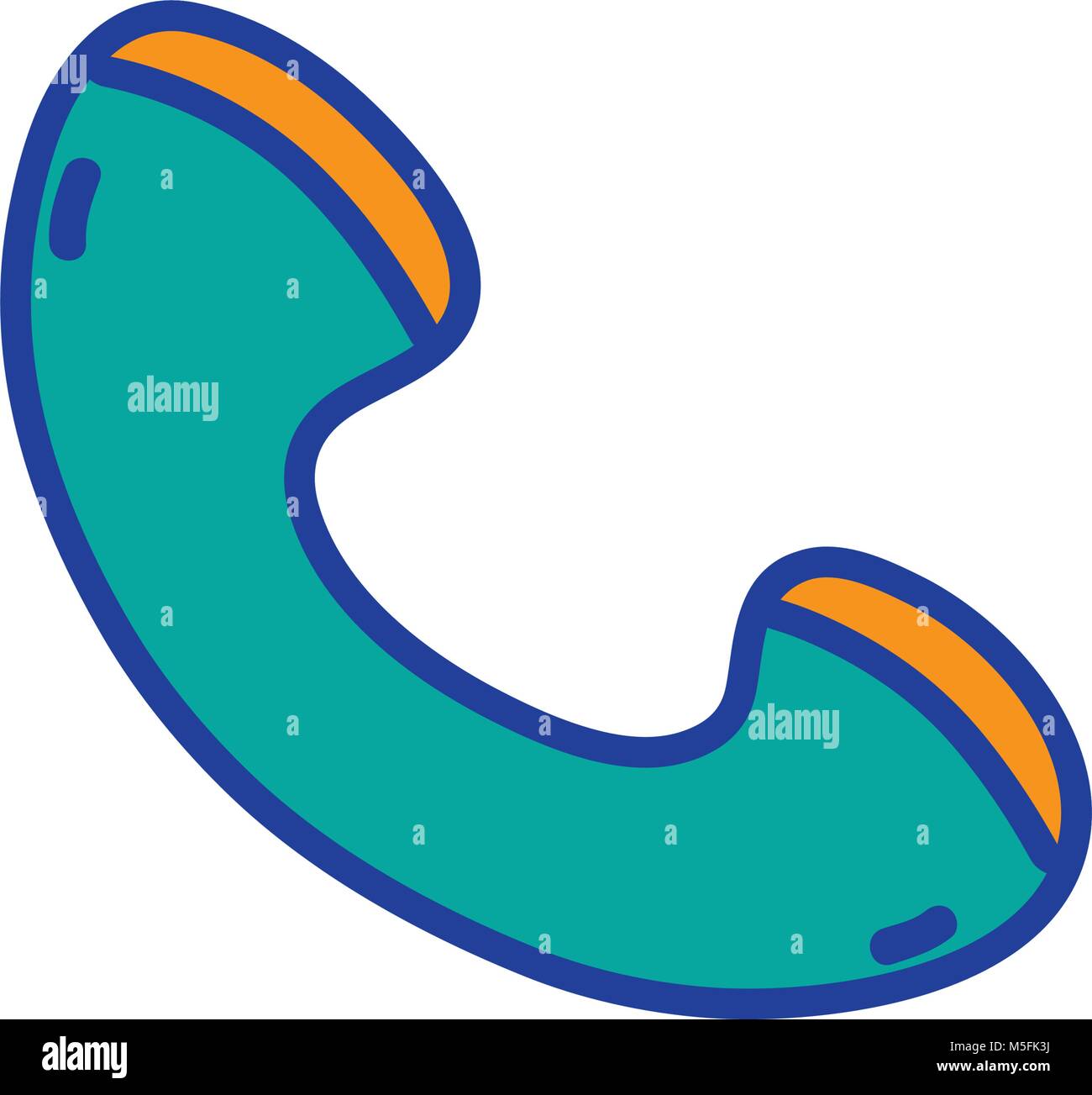 full color phone sign to call mobile communication vector illustration ...