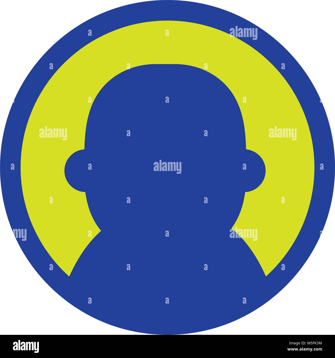 full color avatar user social profile person vector illustration Stock ...