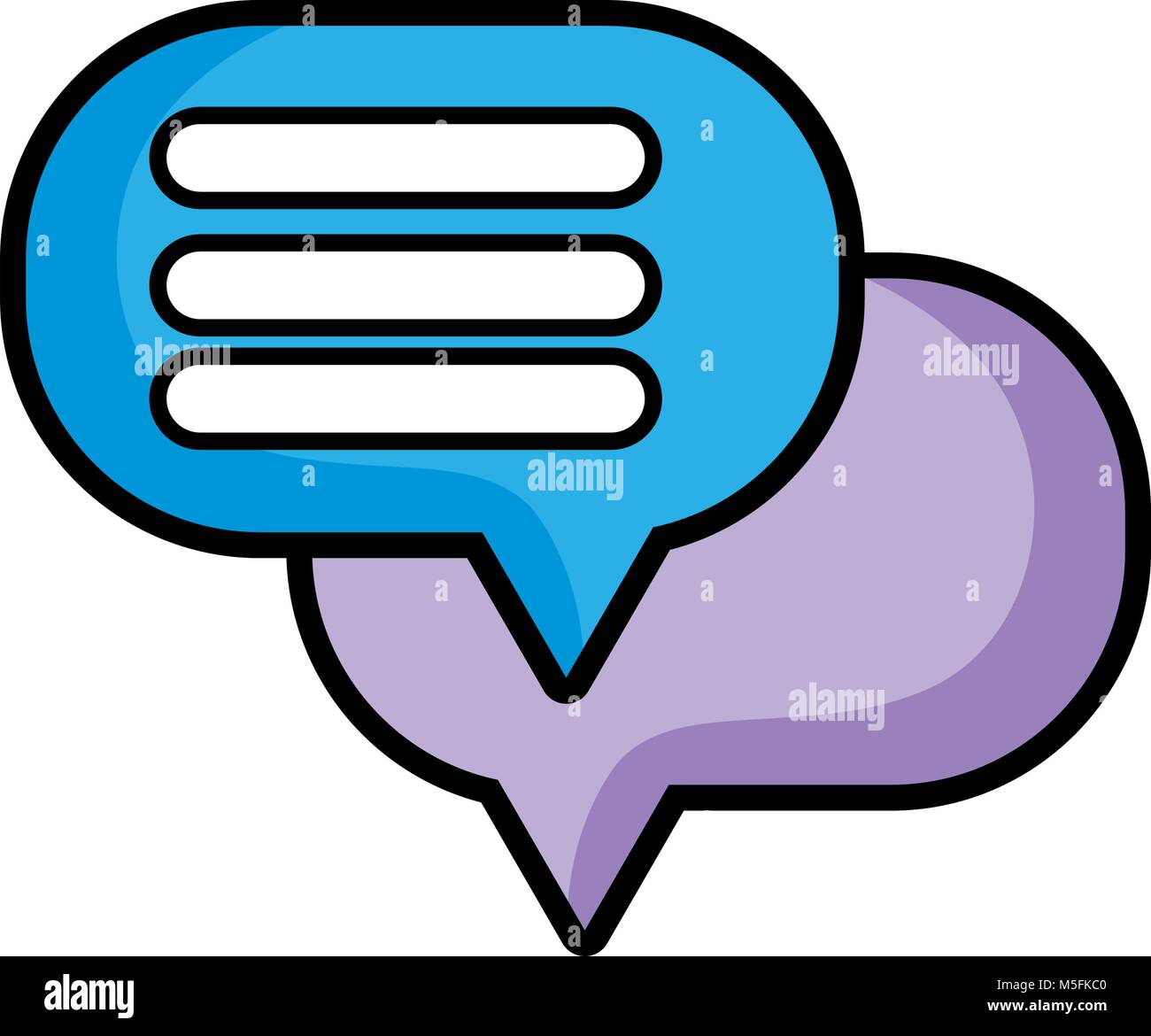 chat bubbles text notes message vector illustration Stock Vector Image ...