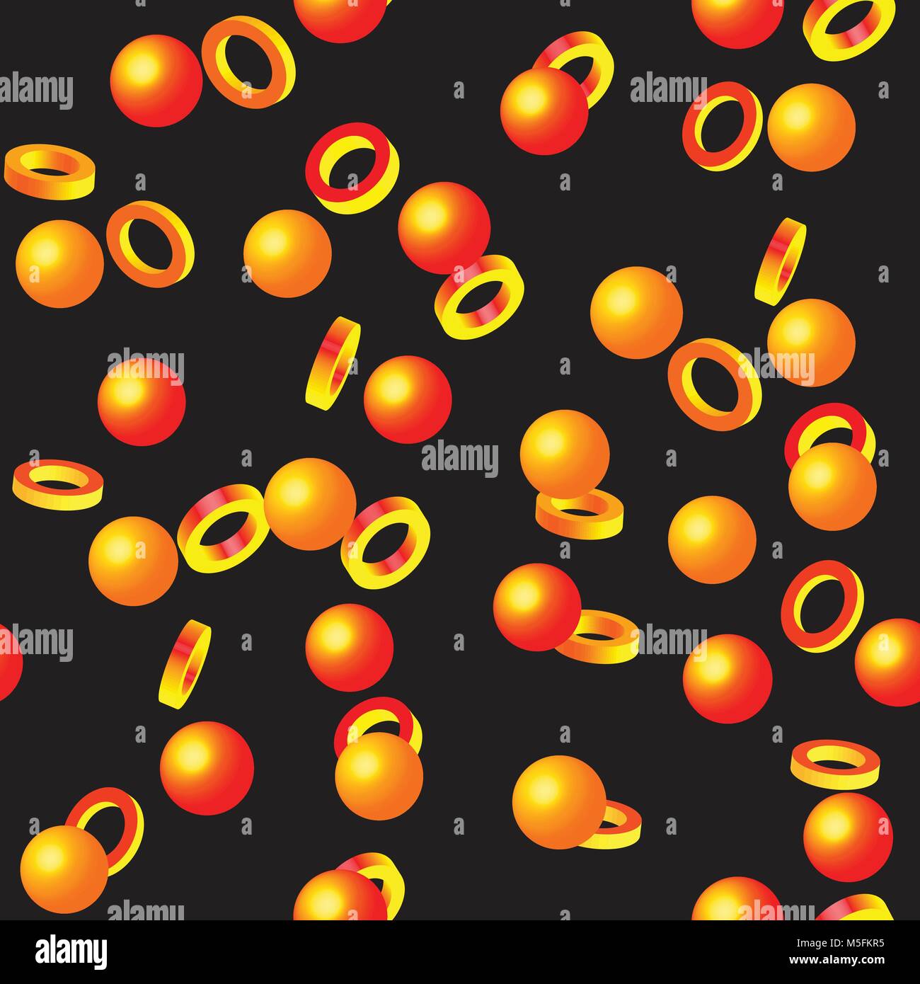 Abstract Golden Rings and Balls Stock Vector Image & Art - Alamy