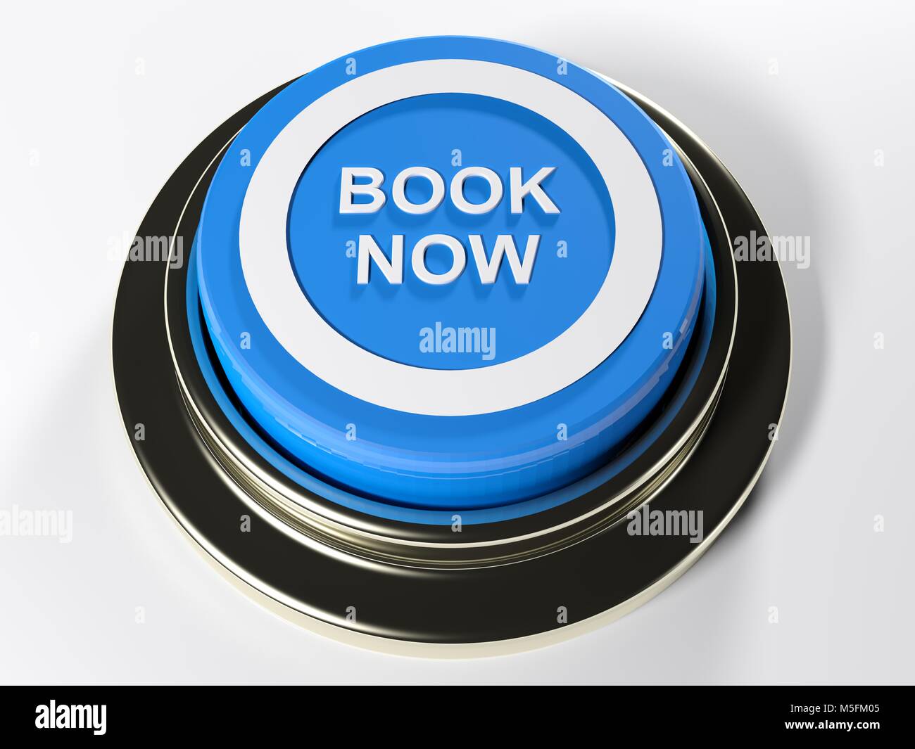 Book Now blue push button - 3D rendering Stock Photo - Alamy